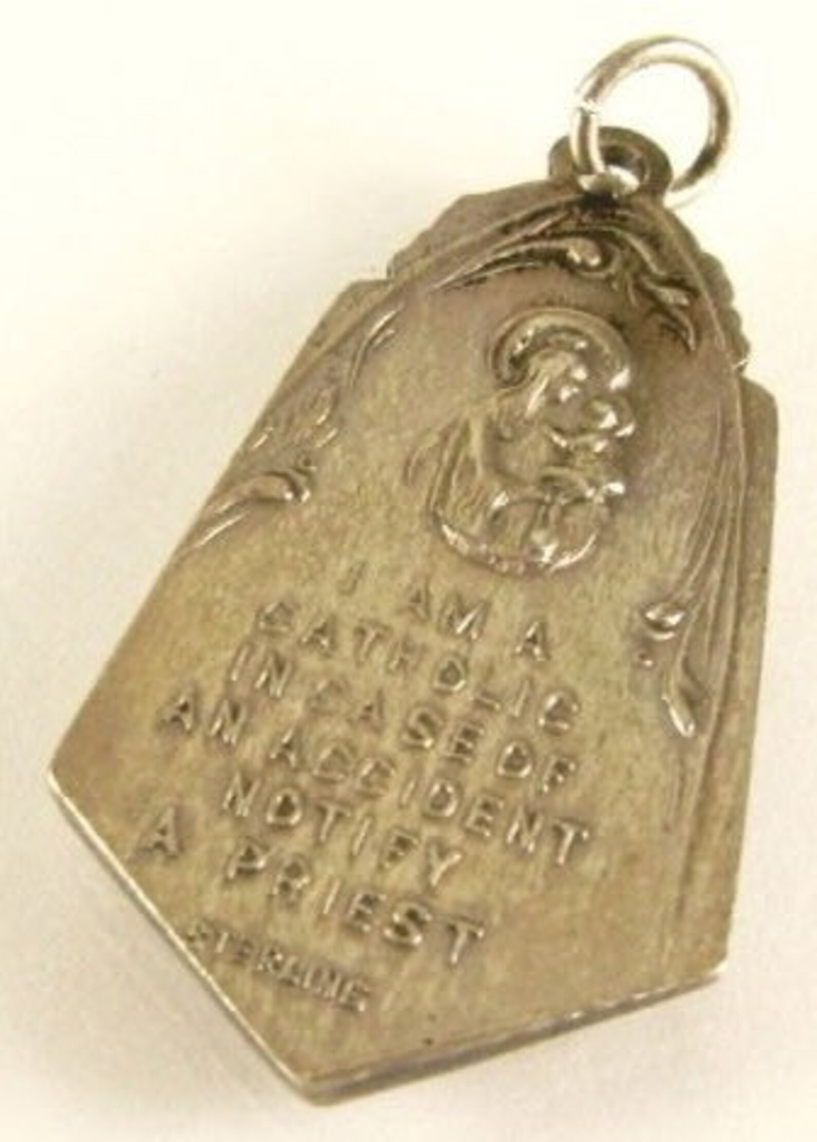Saint Christopher Scapular Vintage Sterling Religious Medal - Etsy