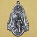 Saint Christopher Scapular Vintage Sterling Religious Medal - Etsy