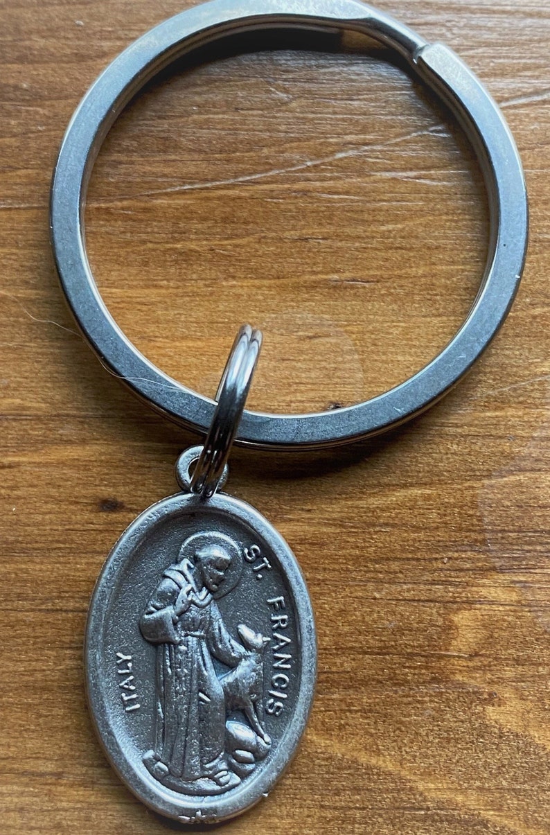 SAINT FRANCIS and Saint Anthony Religious Key Ring - Etsy