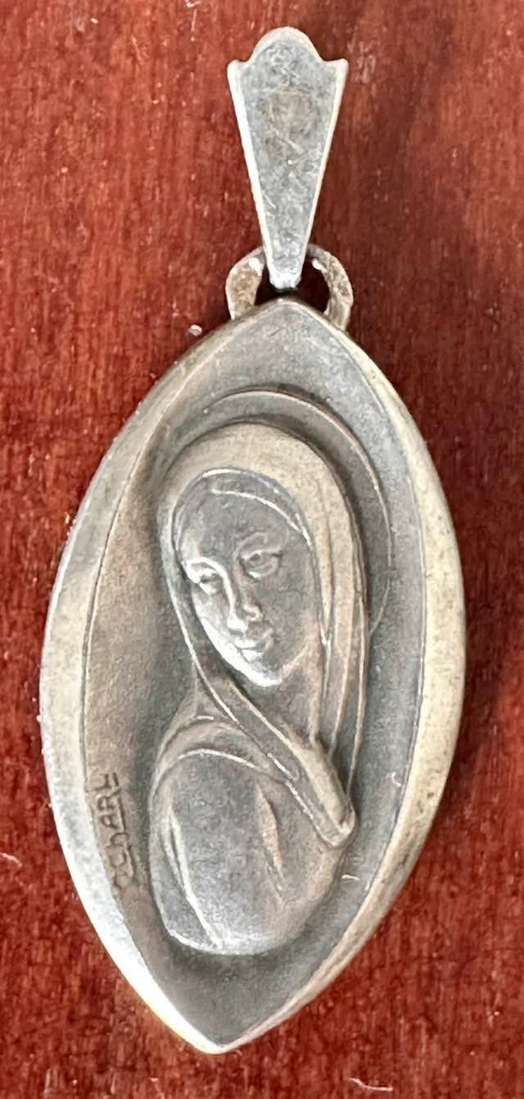 Vintage Holy Mary by CHARL Silver Religious Medal Religious Jewelry on ...
