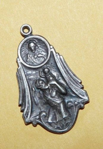 Saint Christopher Scapular Vintage Sterling Religious Medal | Etsy