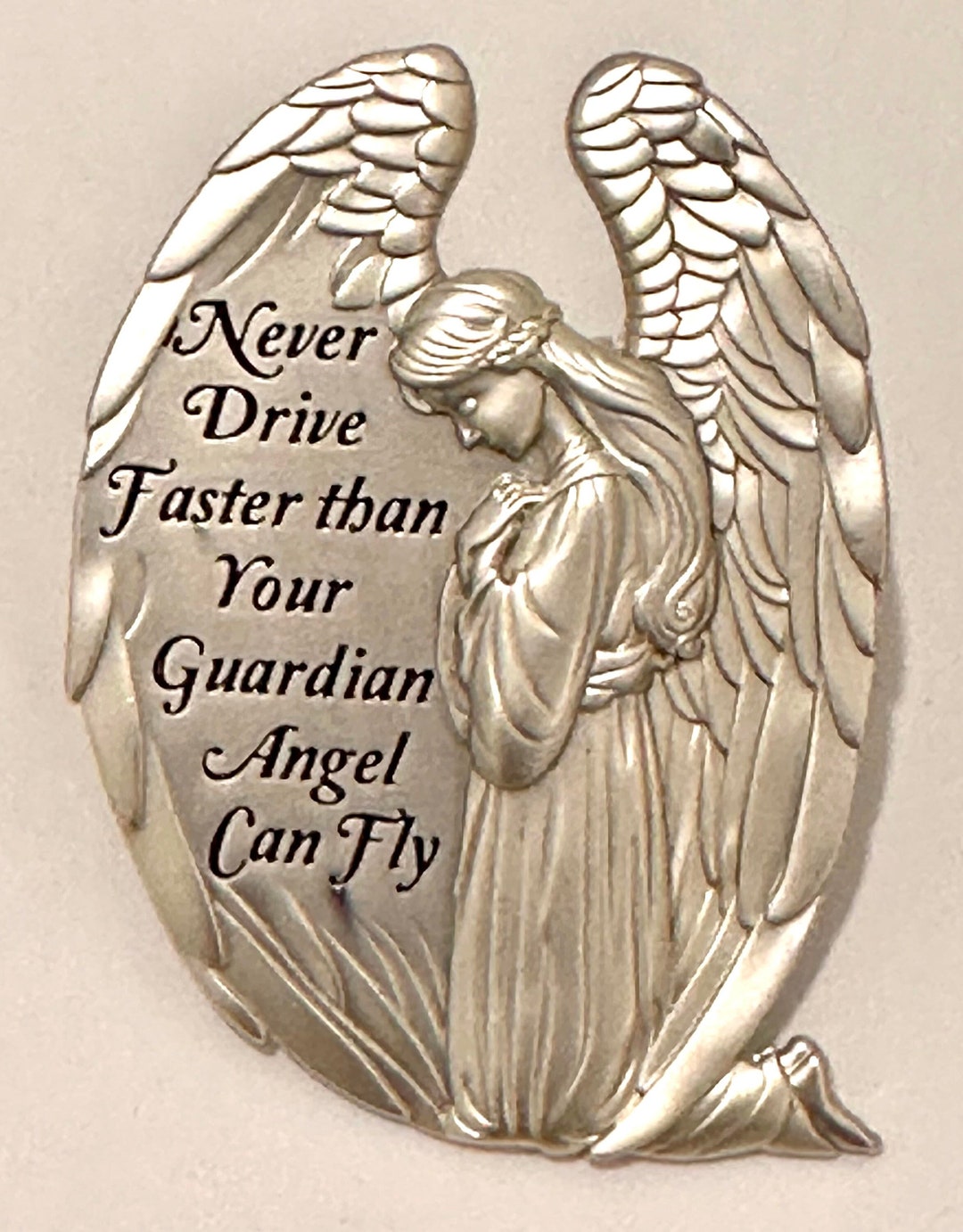 BEST SELLER Visor Clip Guardian Angel Never Drive Faster - Etsy