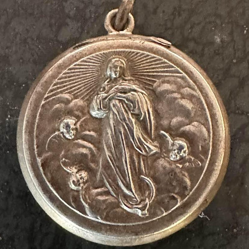 Virgin Mary Locket - Etsy