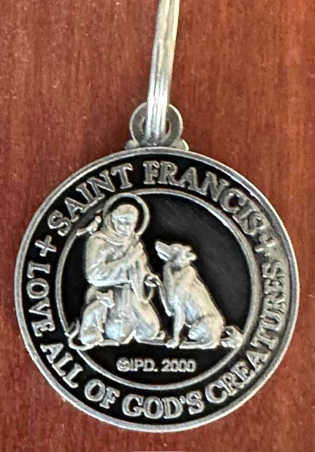 Saint Francis Pet Medal: Silver Religious Medal for Animal Lovers ...