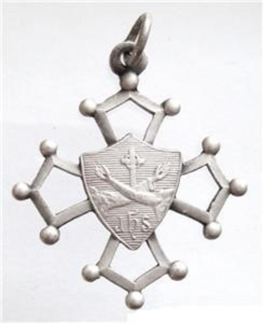 Franciscan Vintage Religious Medal Pendant on 18 Inch Sterling Silver ...