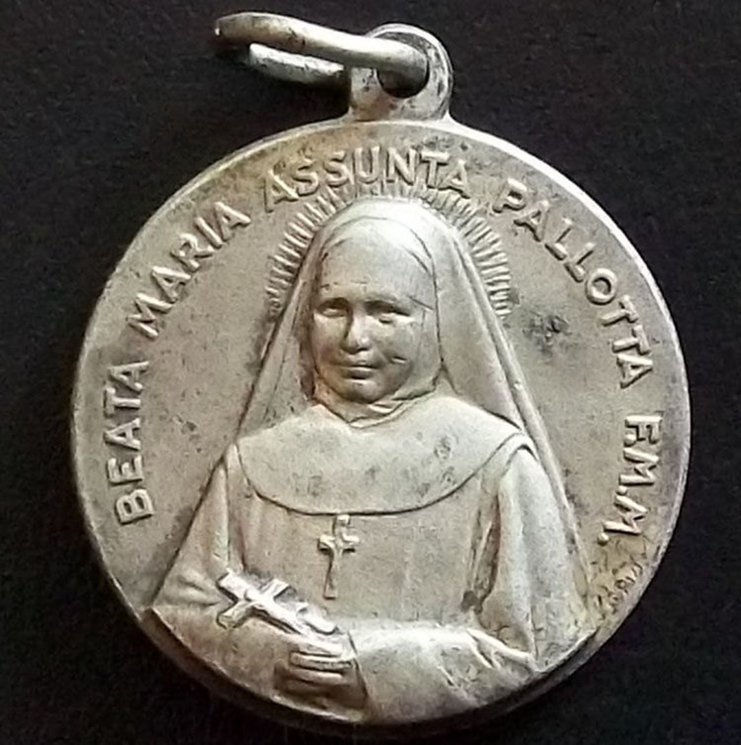 Beata Maria Assunt Pallotta Vintage Religious Medal Pendant on 18 ...