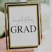 Printable Congratulations Grad Sign, Black & Gold Table Decor, Party ...