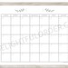 16x20 White & Gray Farmhouse Calendar (JPEG Digital File) - Instant ...