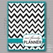 Teal Chevron - Family Planner - (15 Pages) PDF Printable Files ...