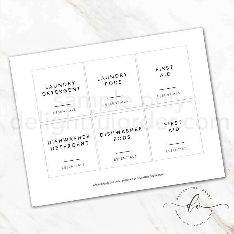 Laundry Detergent Label - Etsy