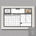 Digital Dry Erase Calendar - 20x30 Custom Gray - Message Center ...
