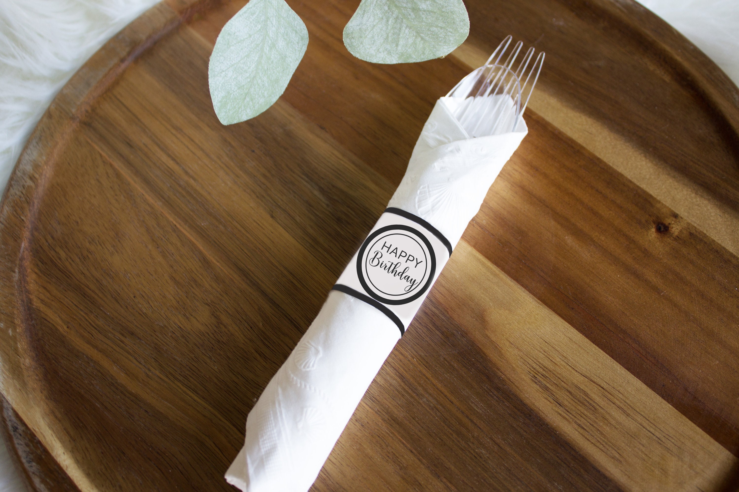 Printable Happy Birthday Party Silverware Wrappers Party | Etsy
