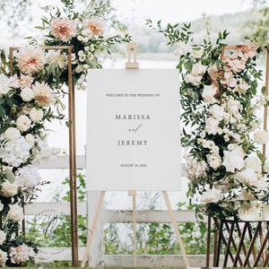 Wedding Welcome Sign, Modern Wedding Sign, Wedding Board, Wedding Decor ...