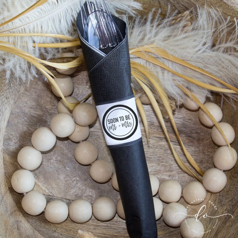 Soon to Be Mr. & Mrs. Silverware Wrappers Rehearsal Dinner - Etsy