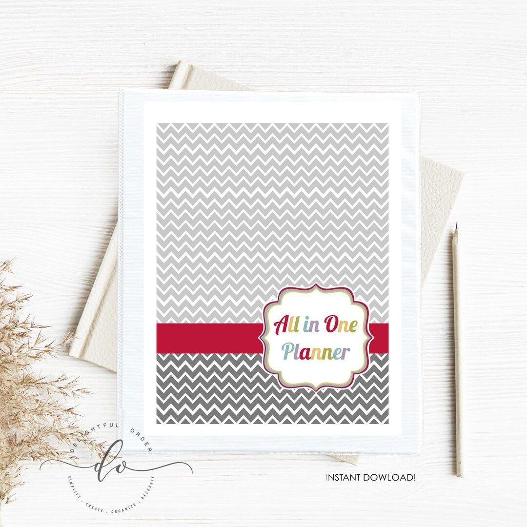 All in One Yearly Planner Printable Bundle - PDF Printable Files ...