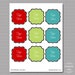Editable Color Shape Labels/tags - (2) PDF Files - Instant Digital ...