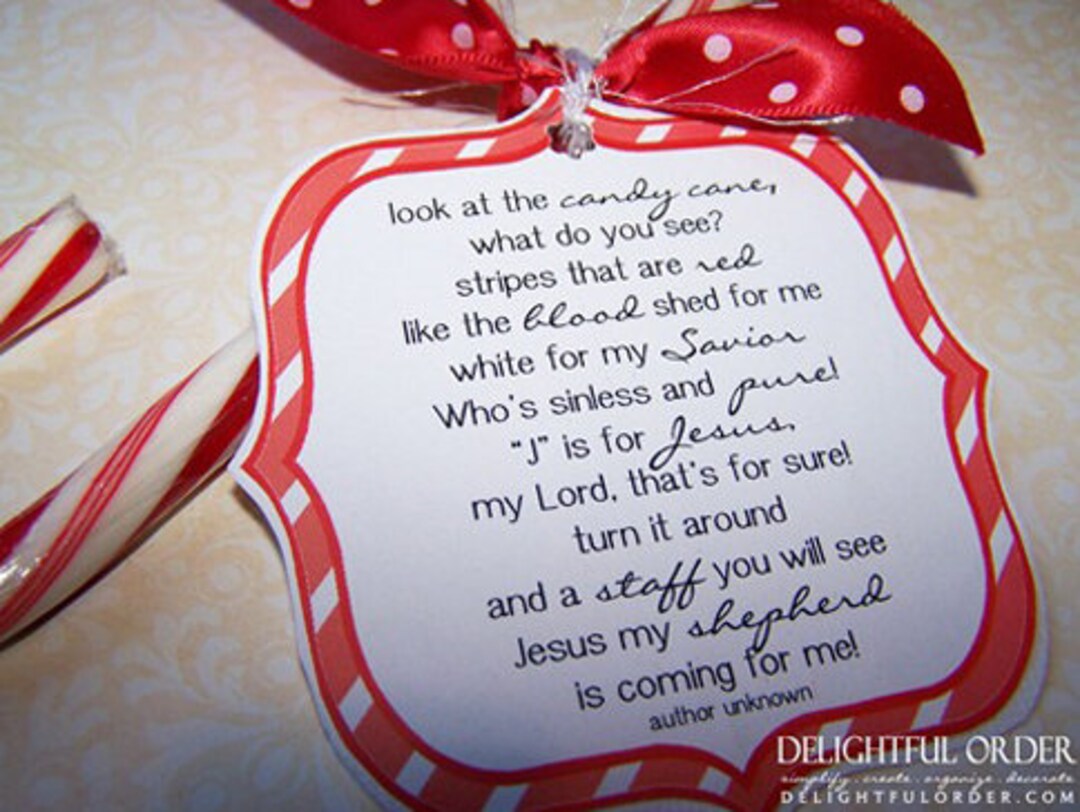 Candy Cane Poem, Meaning of a Candy Cane, Religious Poem (1) PDF ...