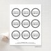 Congrats Grad Party Circle Tags - (1) PDF Printable Files - Instant ...