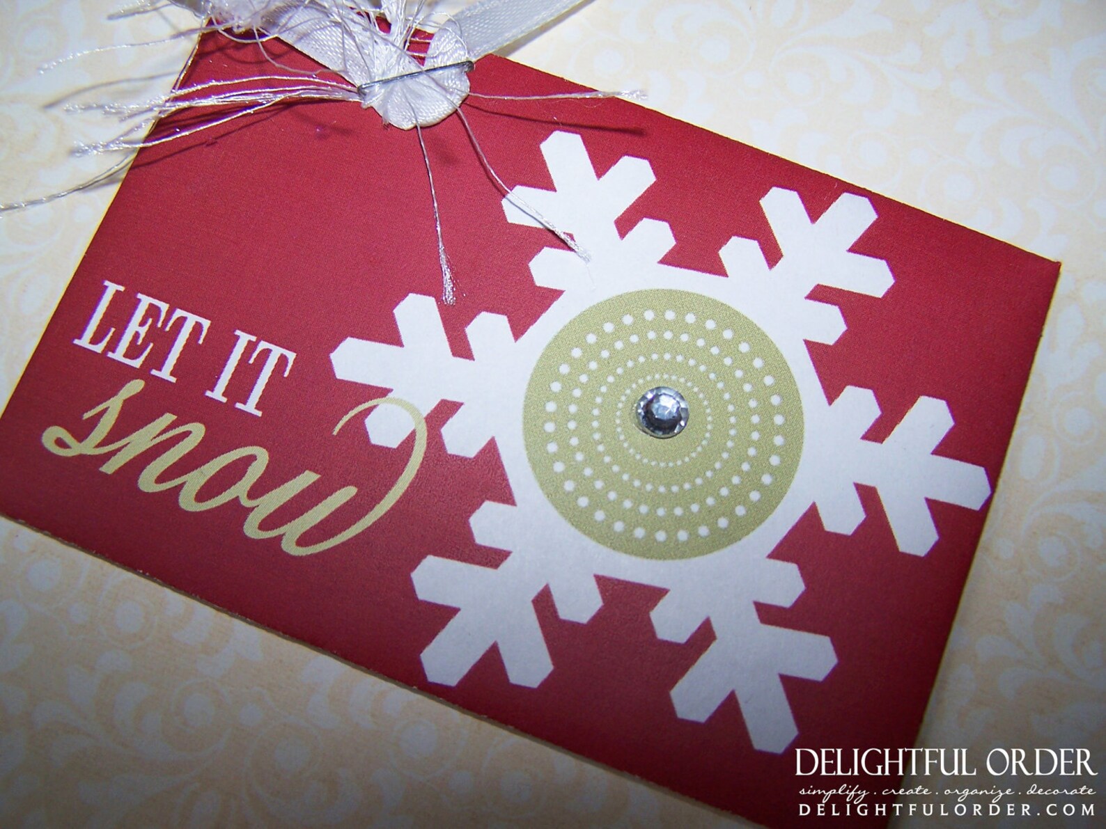 Let It Snow - Gift Card Holder & Message Tag - PDF Printable File ...
