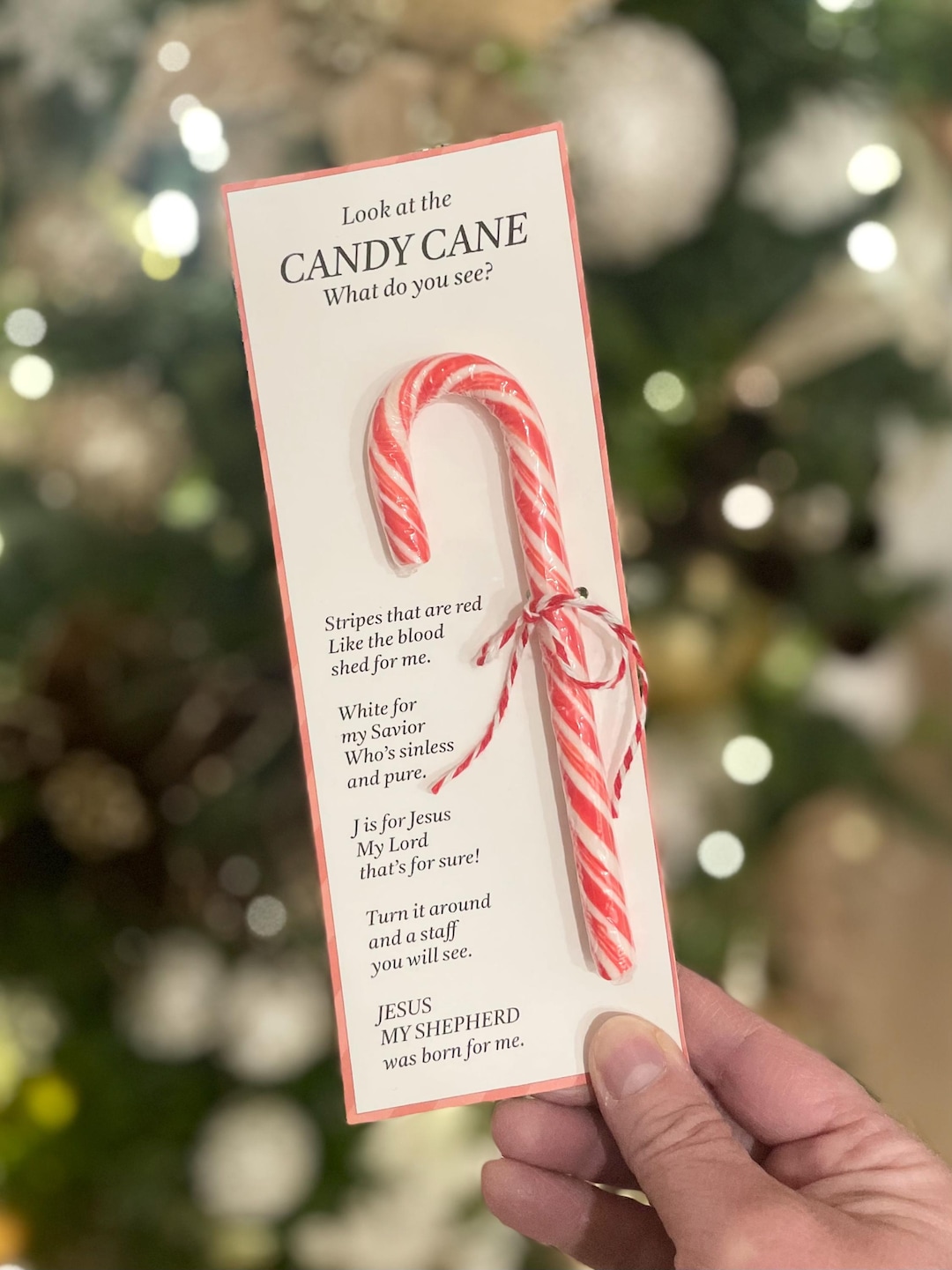 Candy Cane Poem, Meaning of a Candy Cane, Religious Poem 1 PDF, Instant ...
