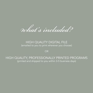 50th Wedding Anniversary Ceremony Program, Single Page, Digital ...