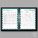 Teal Chevron Family Planner 15 Pages PDF Printable Files - Etsy