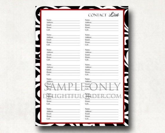Contact List PDF Printable File Instant Digital Download Etsy contact-list-pdf-printable-file-instant-digital-download-etsy