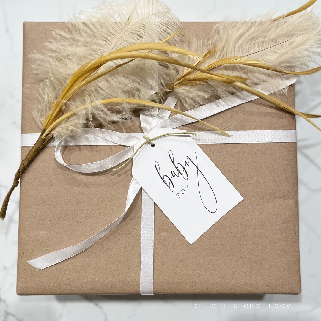 New Baby Gift Tags, Shower Gift, Baby Gift, Congrats Tag, Gift Tag, Bag ...