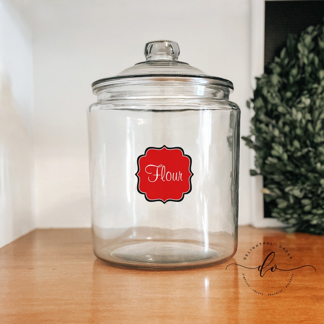 Colorful Kitchen Pantry Labels - (6) PDF Printable Files - 54 Total ...