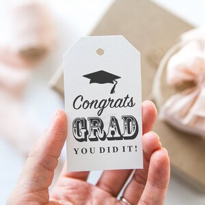 Congrats Grad Gift Tags, Graduation Gift, Bag Tags, Graduation Party ...