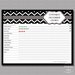 Editable Gray Chevron Monthly Chore Chart - PDF File - Instant Digital ...