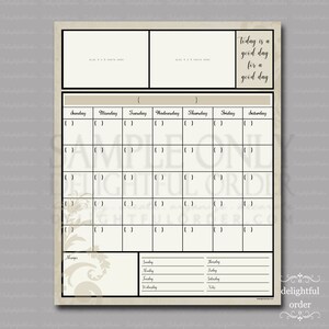 Digital Dry Erase Calendar - 16x20 Today is a Good Day - Calendar ...
