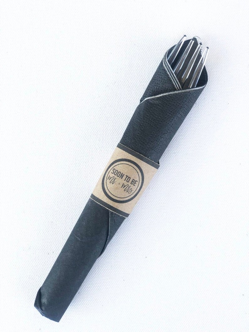 Soon to Be Mr. & Mrs. Silverware Wrappers Rehearsal Dinner - Etsy