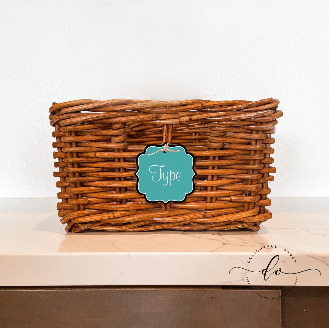 Editable Color Shape Labels/tags - (2) PDF Files - Instant Digital ...