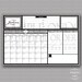 Digital Dry Erase Calendar - 20x30 Custom Gray - Message Center ...