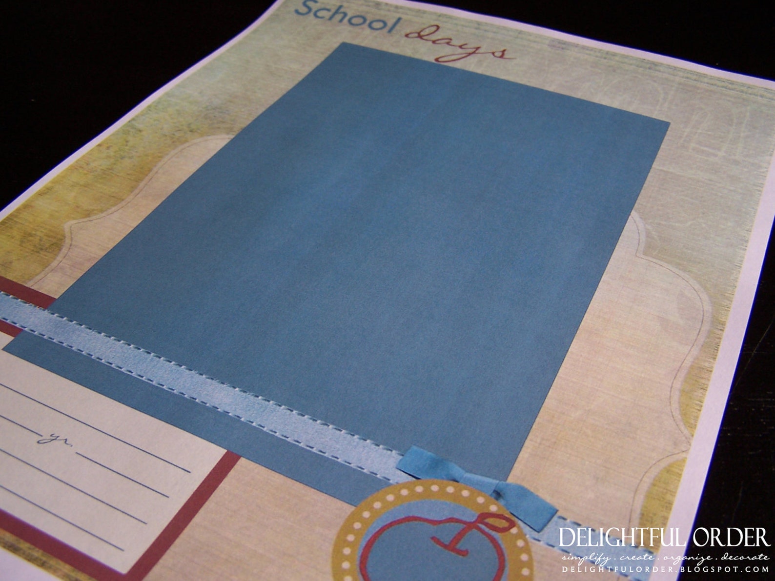 School Days Form PDF Printable File - Instant Digital Download - Etsy
