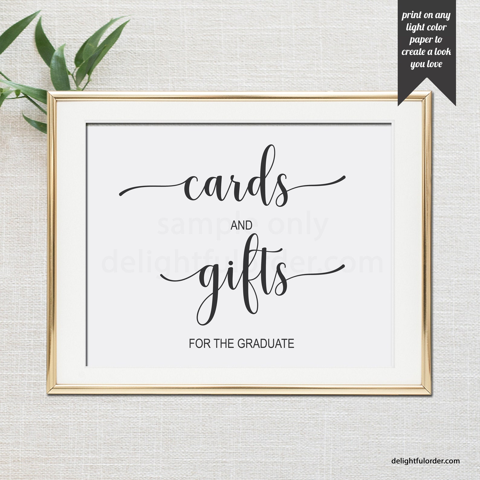 Printable Cards & Gifts for the Graduate Sign Party Sign | Etsy