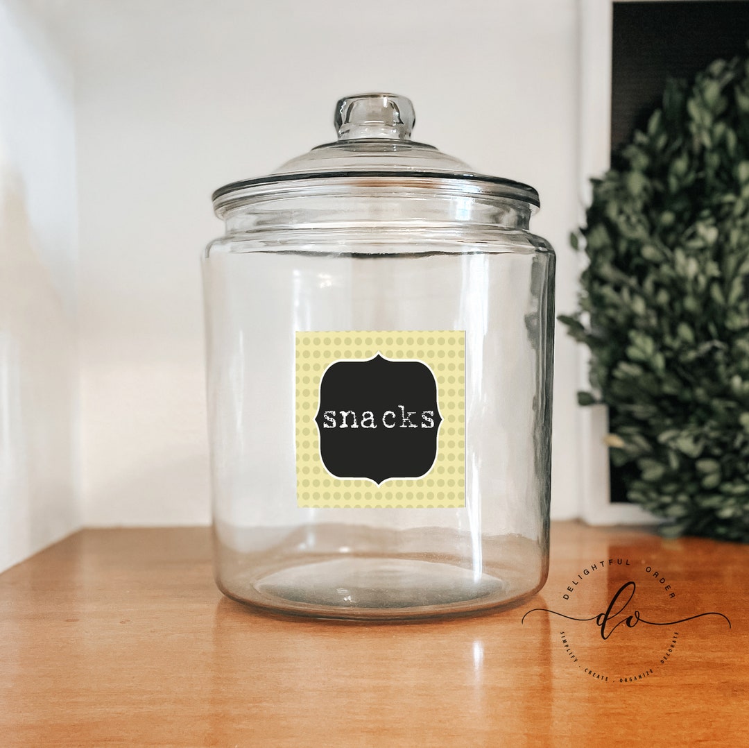 Large Pantry Labels - (2) Printable PDF Files - 8 Total Labels ...