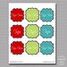 Editable Color Shape Labels/tags - (2) PDF Files - Instant Digital ...