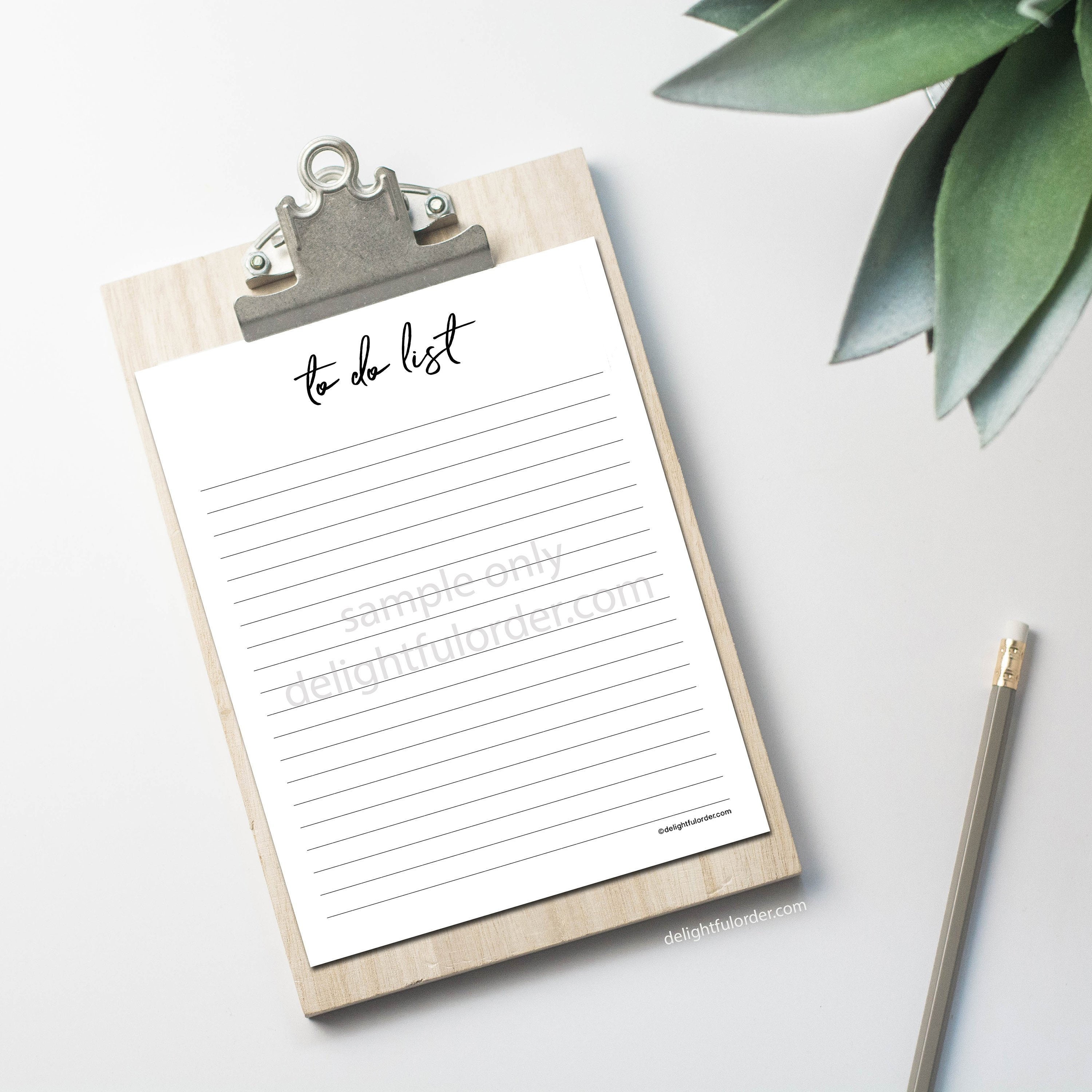 To Do List PDF Printable File Instant Digital Download - Etsy
