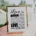 Printable Love is Patient Sign, Wedding Sign, Shower Sign, Party ...