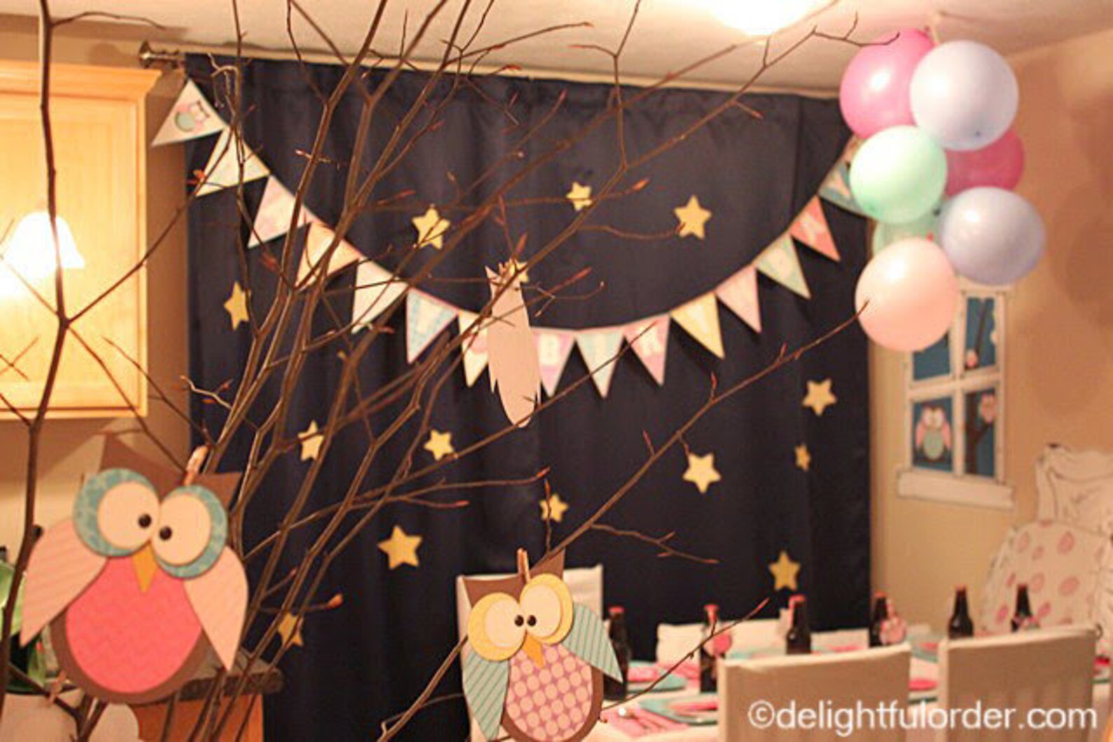 Night Owl Birthday Party Printables 19 PDF Printable Files | Etsy