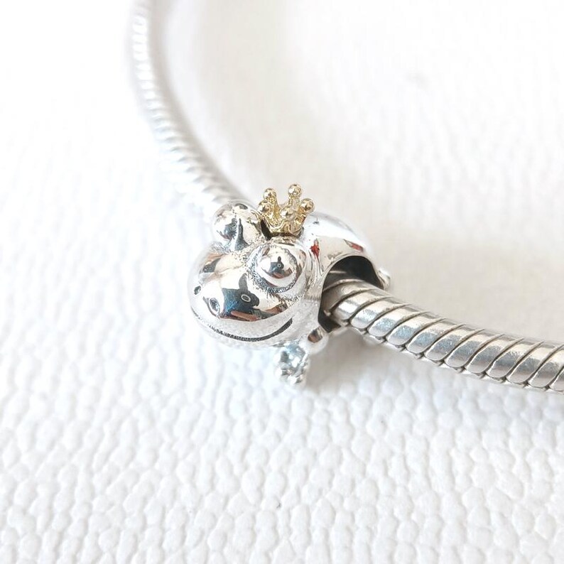 Disney Frog Prince Charm, Sterling Silver European Bead - Etsy