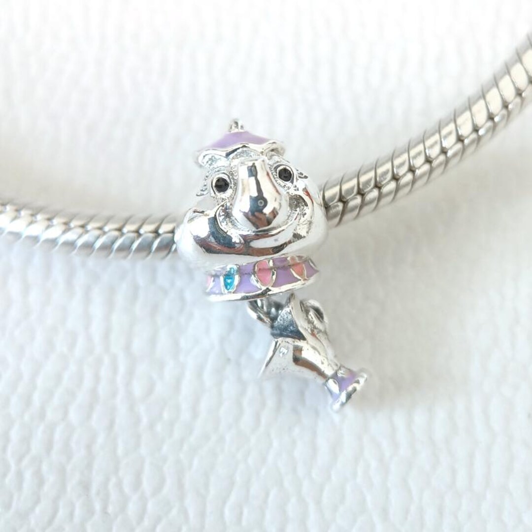 Disney Mrs. Potts and Chip Silver Charm:fits Pandora Style Charms ...
