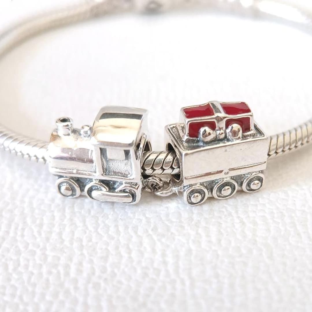 Christmas Train Charm:for Pandora Charm Bracelet Compatible Sterling ...