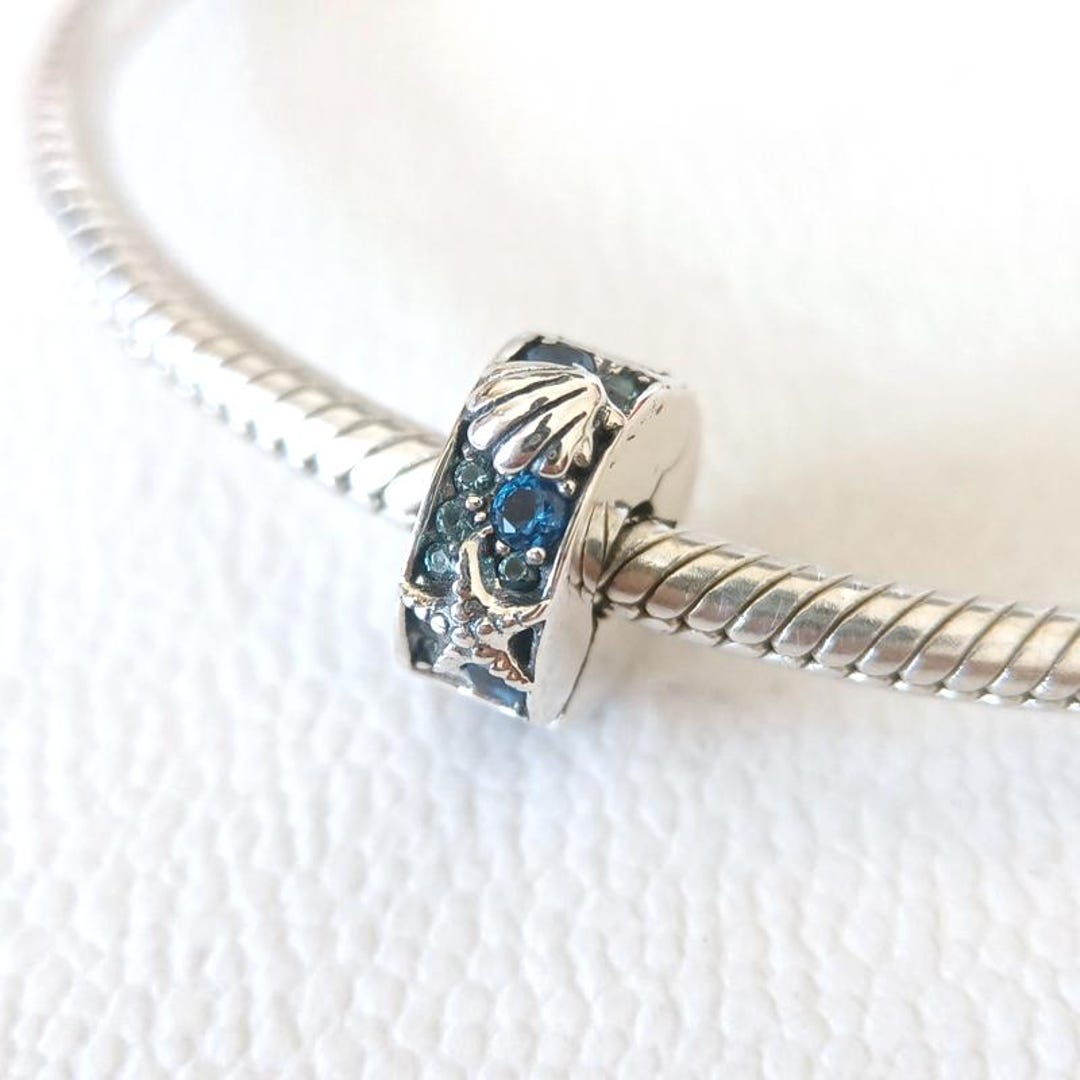 Sterling Silver Starfish & Shell Clip Charm for Pandora Bracelet - Etsy