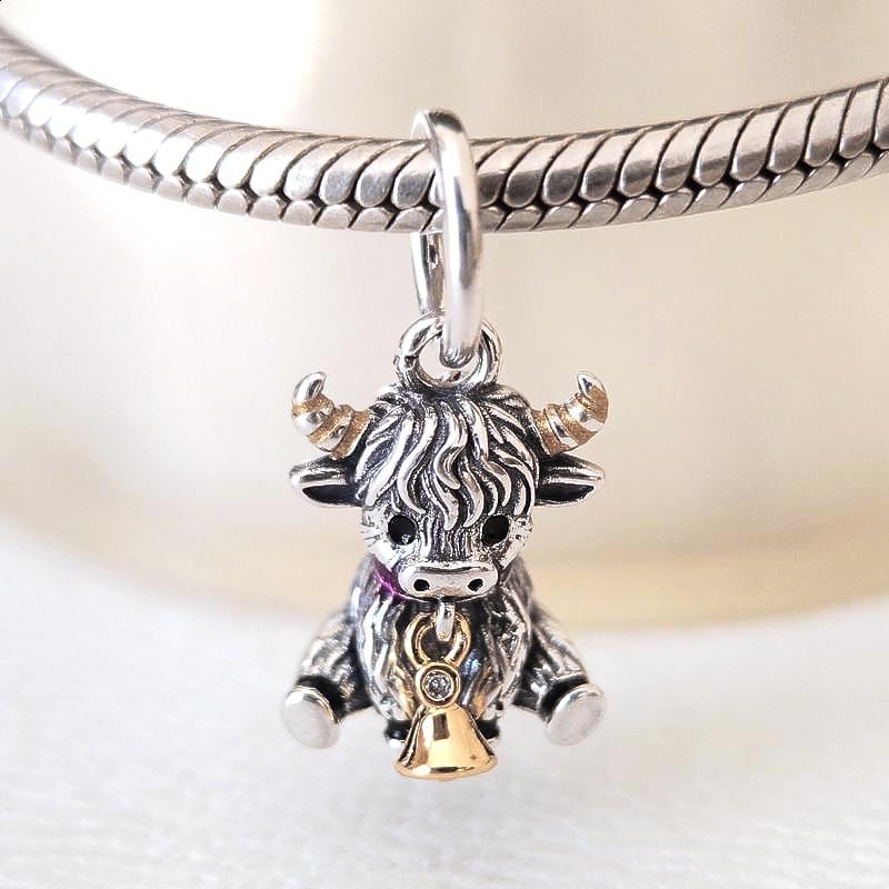 Highland Cow Pandora Charm - Etsy UK