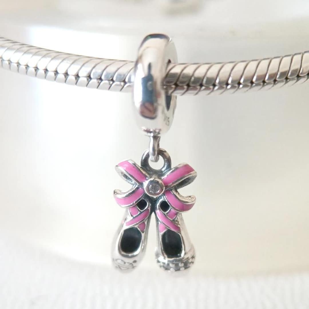 Pink Dancing Shoes Dangle Charm:fits Pandora Charm Bracelet/fashion ...