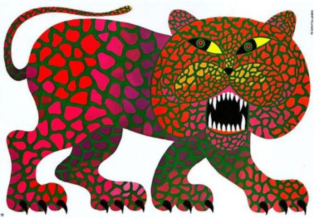 Poster Circus Leopard Cyrk Lampart Vintage Original Hubert Hilscher ...