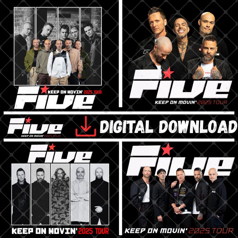 5ive Band Tshirt - Etsy